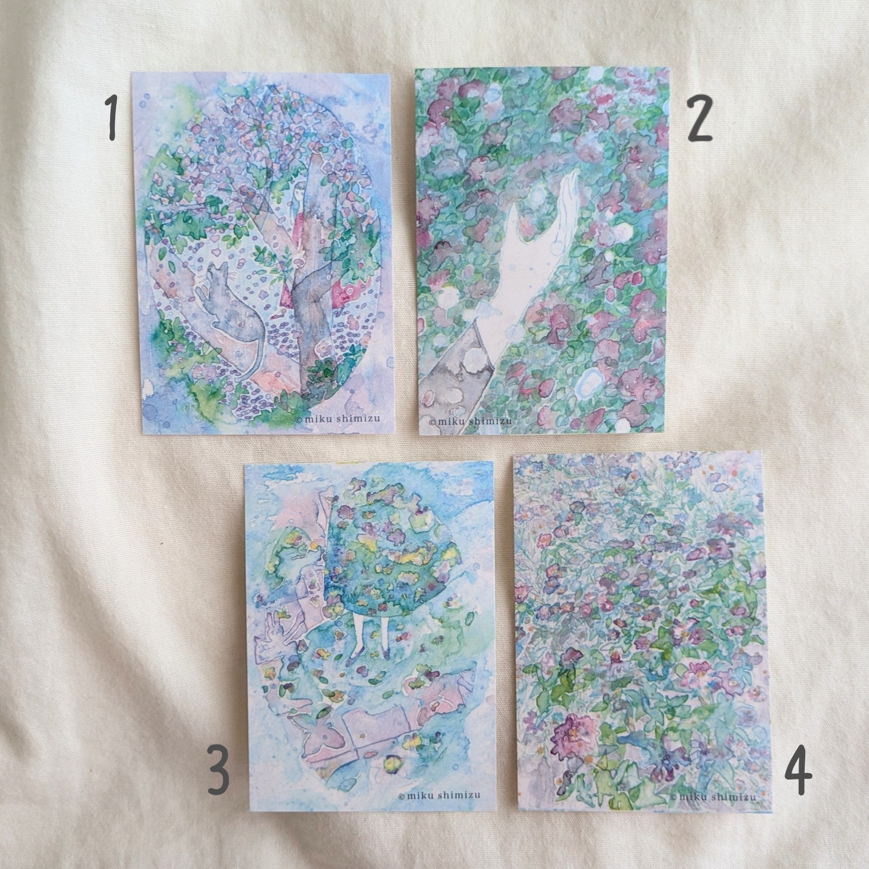 Miku Shimizu / Sticker -How long have you been there? /One second /After the rain /What you see ...