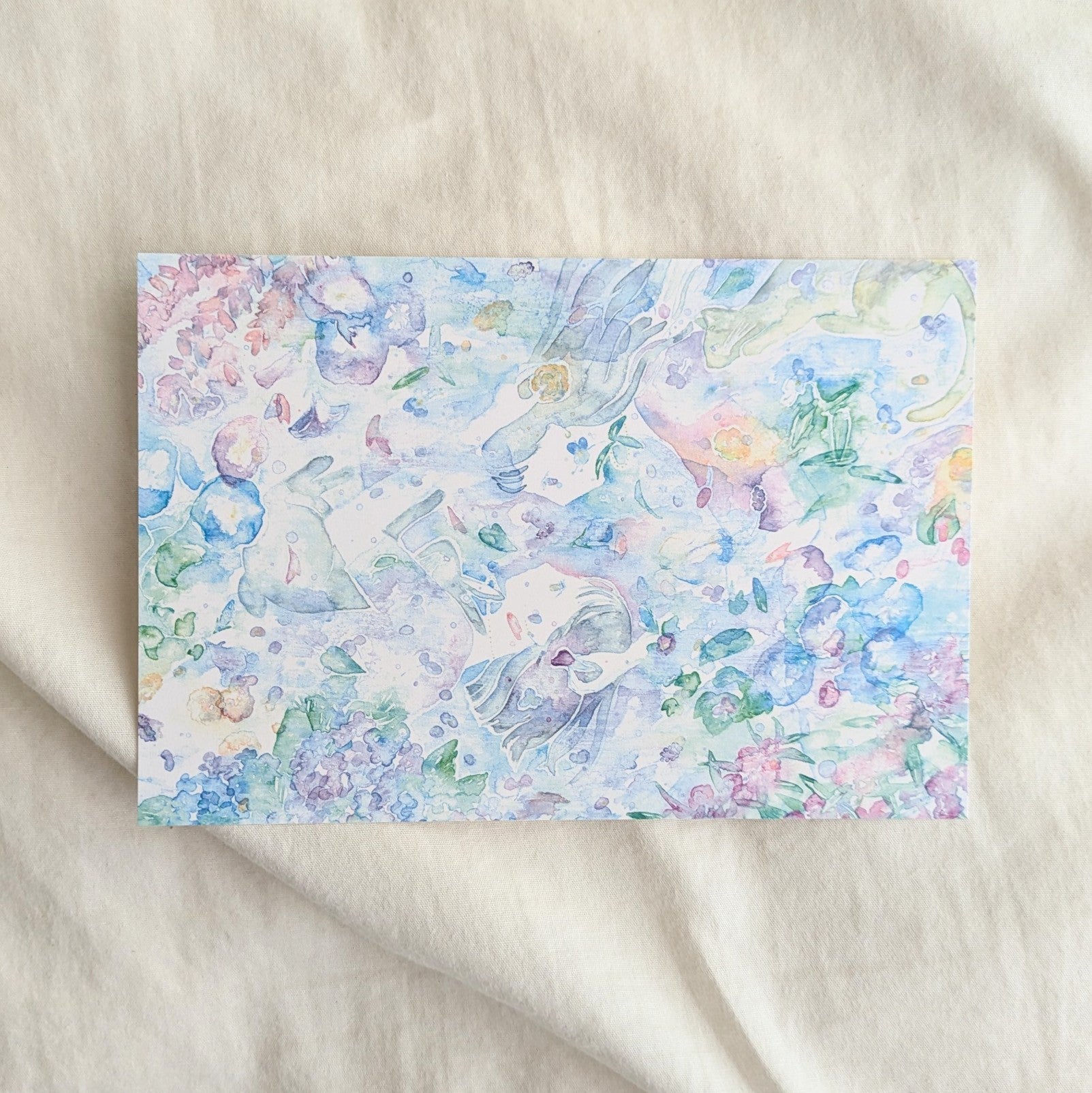 Miku Shimizu / Post Card -I, as a child, and I, as an adult, can surely become one color ...