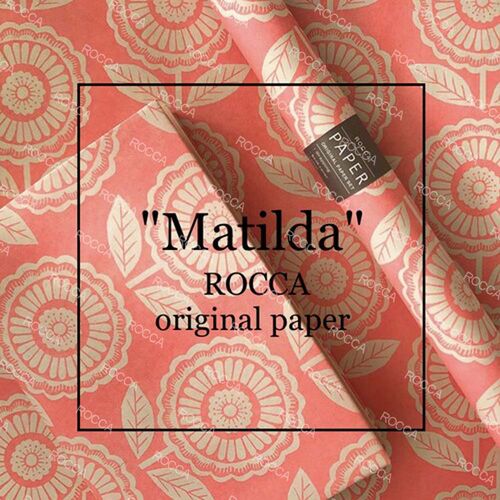 Wrapping paper -[ROCCA] Matilda Pink – PAPER SHOP JAPAN