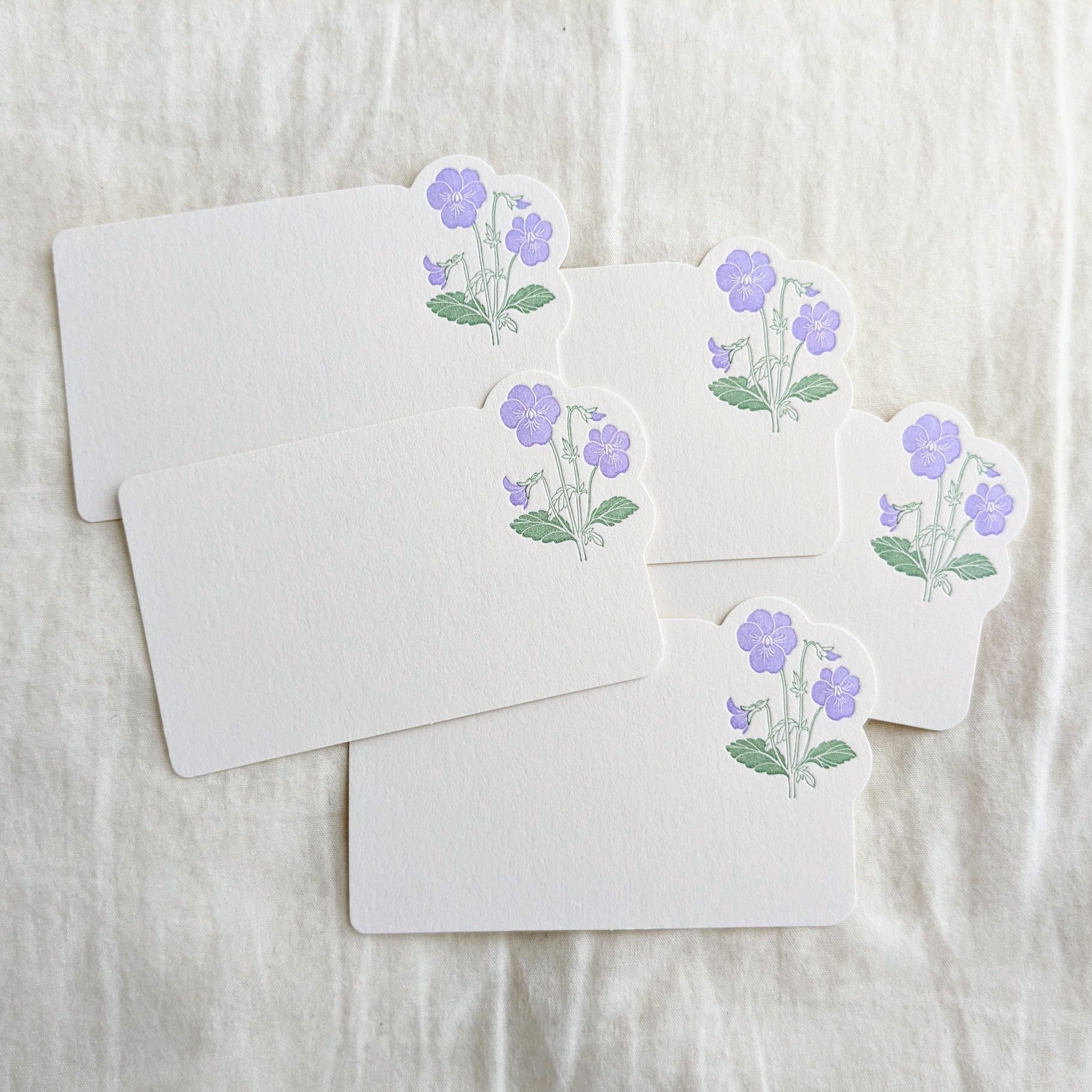 Letterpress Die-cut Message Card -Pansy – PAPER SHOP JAPAN